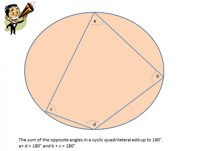 Apply Cyclic Quadrilateral Theorem Worksheet - EdPlace