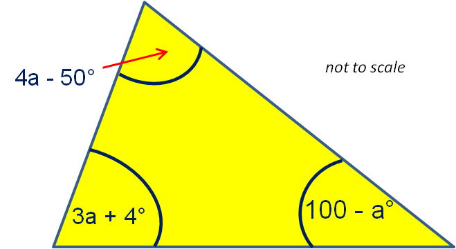 Algebraic Triangles Worksheet - EdPlace