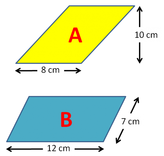 Calculate Areas: Parallelograms Worksheet - EdPlace