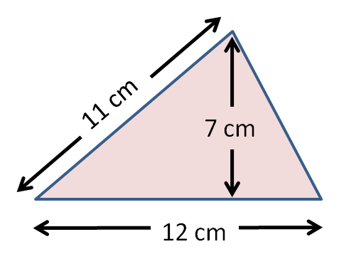 Calculate Areas: Triangles - worksheet from EdPlace