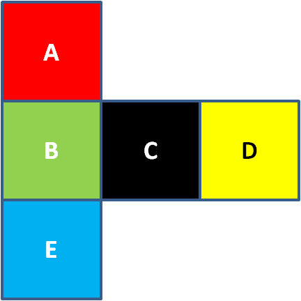 Identify the Base of an Open Cube From Its Net – Exam-Corner