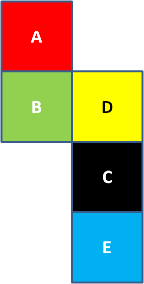 Identify the Base of an Open Cube From Its Net – Exam-Corner