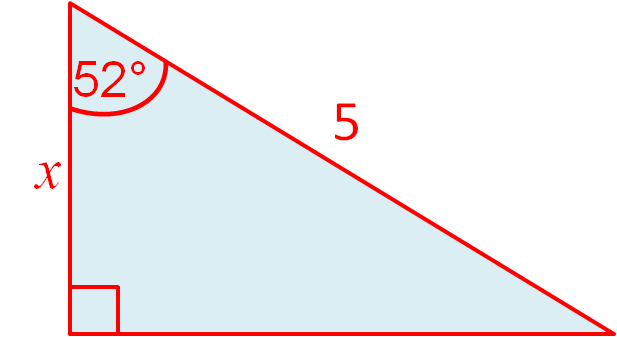 Finding a Side Length Using Trigonometry (1) Worksheet - EdPlace