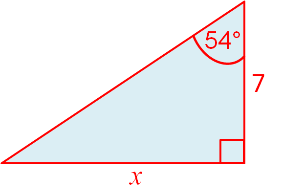 Finding a Side Length Using Trigonometry (1) Worksheet - EdPlace